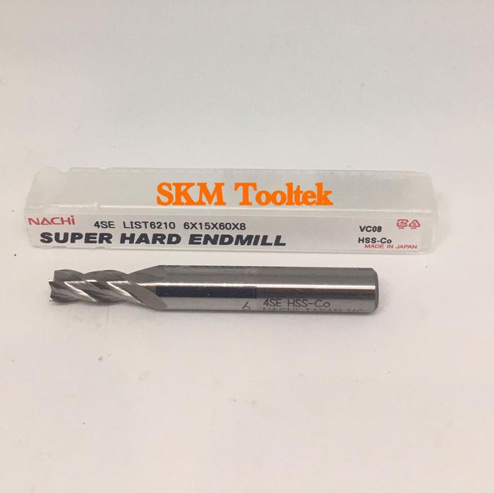 6mm Nachi S4 HSS-Co TiN 4 Flute End Mill Roughing ripper Cutter 8mm OD ...