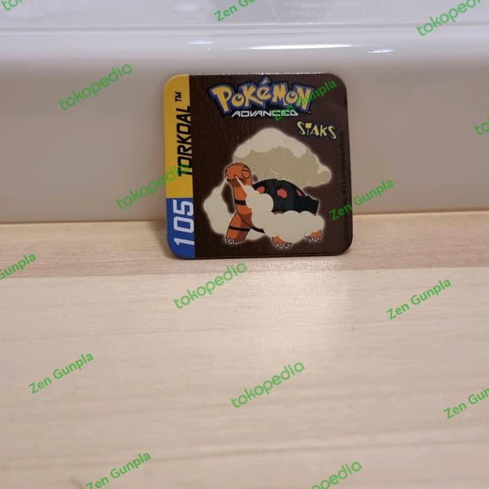 Jual Pokemon Advanced Staks Panini 105 Torkoal Stacks Tazos Magnet ...