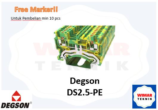 Jual Degson Push In Terminal Block Ground DS2.5-PE - Kab. Tangerang - Wimar Teknik | Tokopedia