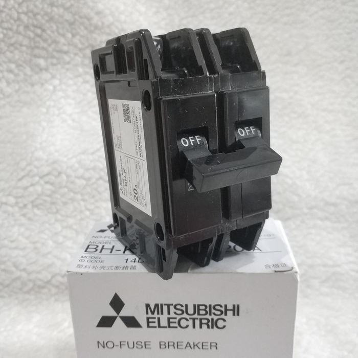 Jual MITSUBISHI MCB CIRCUIT BOARD CIRCUIT BREAKER BH-K 2P 20A - Kota ...