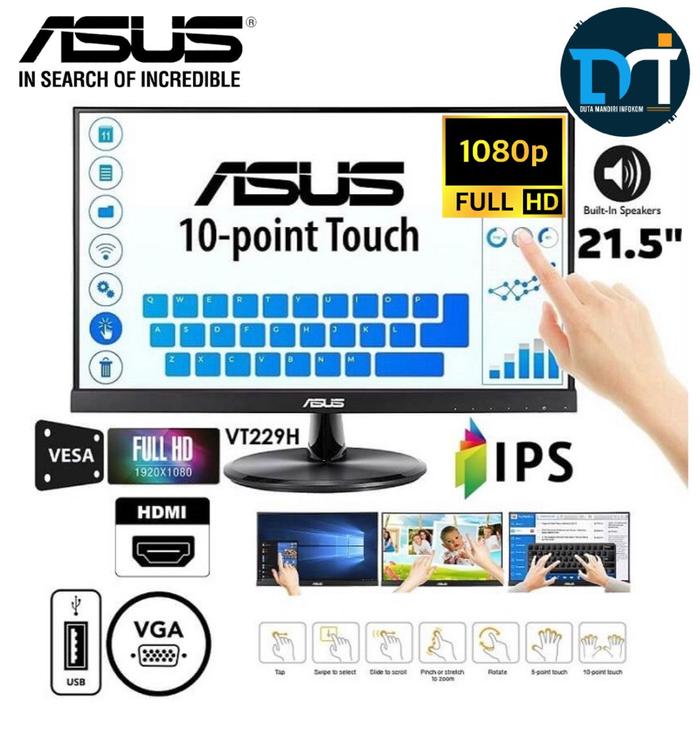 Jual ASUS VT229H 21.5" Inch Touchscreen FHD IPS Low Blue Light HDMI ...