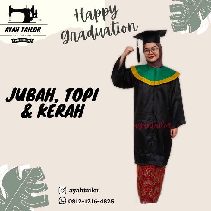Jual Baju toga wisuda sarjana, baju wisuda, jubah wisuda, topi wisuda ...