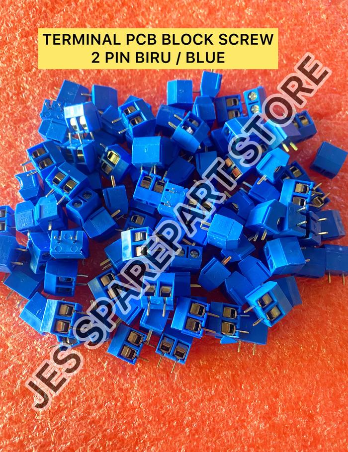 Jual TERMINAL PCB BLOCK SCREW 2 PIN BIRU / BLUE - Kota Bekasi - JES ...