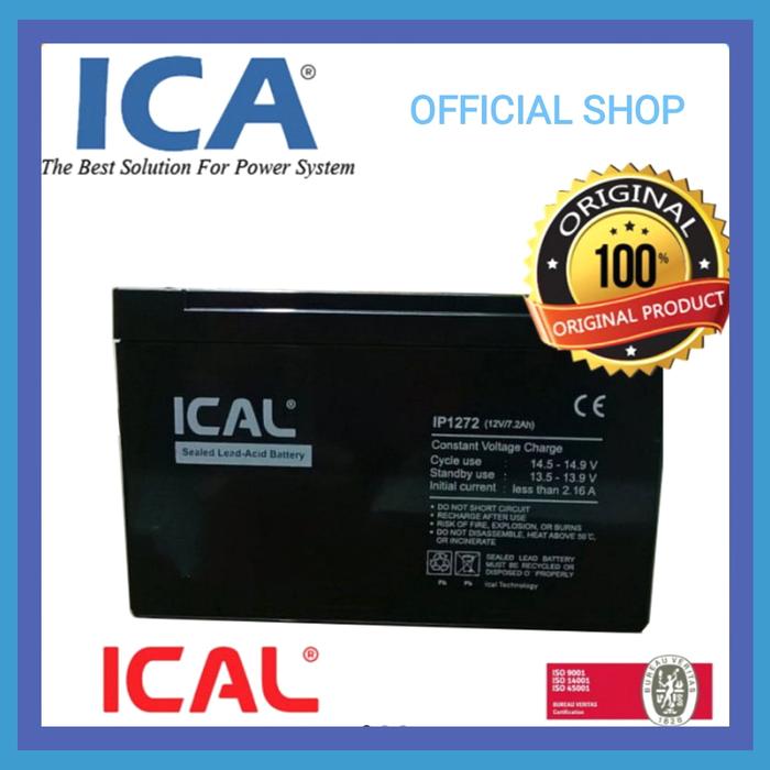 Jual BATTERY UPS ICA / ICAL1272 / BATERAI ICAL IP1272 - Jakarta Pusat ...