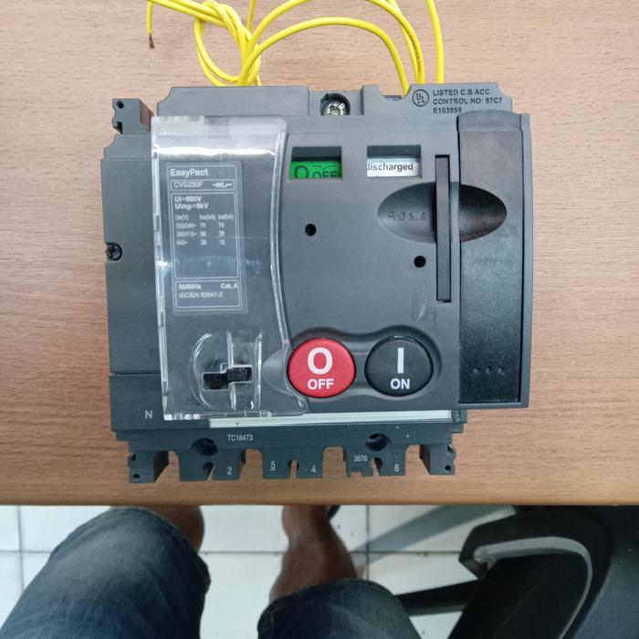 Jual MCCB 4P-250A 36KA +MOTORES,UVT MN AUX 220VAC Schneider ORI ...