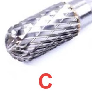 Jual Mata bor / Mata tuner /Mata cuner / Rotary burr dua arah 6X10 mm ...