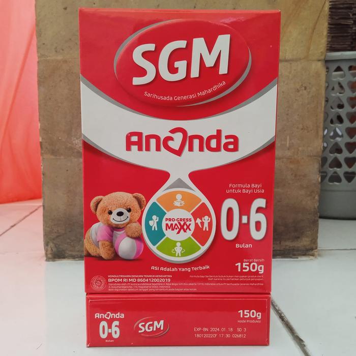Harga SGM Ananda 1 Formula Bayi 0-6 Bulan 150 gr hari ini Minggu, 28 Apr 2024 00.09 WIB