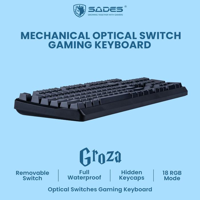 Jual Sades Groza Mechanical Optical Switch Gaming Keyboard Di Seller Sweet Shop - Cengkareng ...
