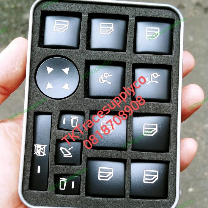 Jual Cover stiker tombol switch power window Mercedes W204 W212 ...