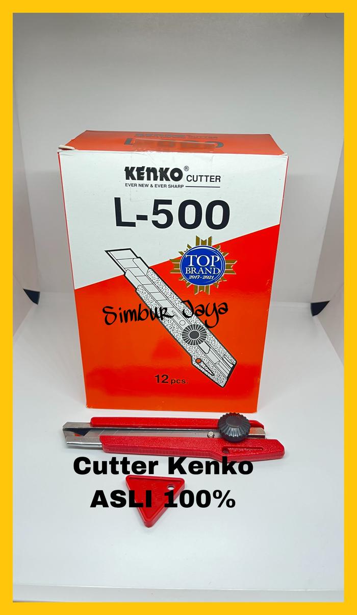 Jual CUTTER KENKO L500 / CUTTER BESAR DAN ISI ORIGINAL 100% - Jakarta ...