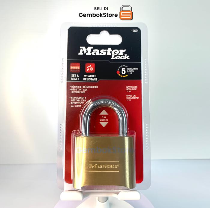 Jual PACKING BARU Gembok Kode Kombinasi MasterLock 175D Master Lock 175 ...