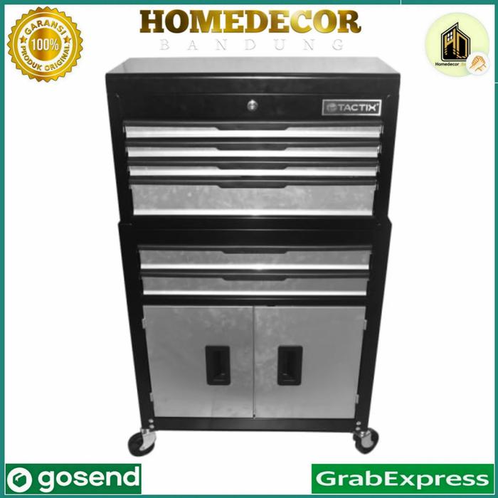 Jual Tactix Troli Kabinet Perkakas 6 Laci / ROLLING TOOL CHEST&CABINET ...