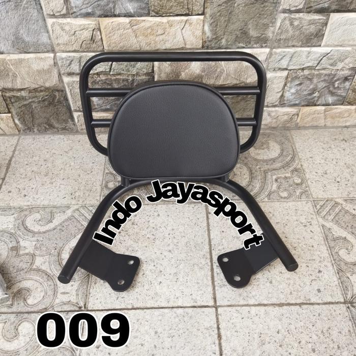 Jual backrest aksesoris Yamaha fazzio hybrid back rack fazzio - hitam ...