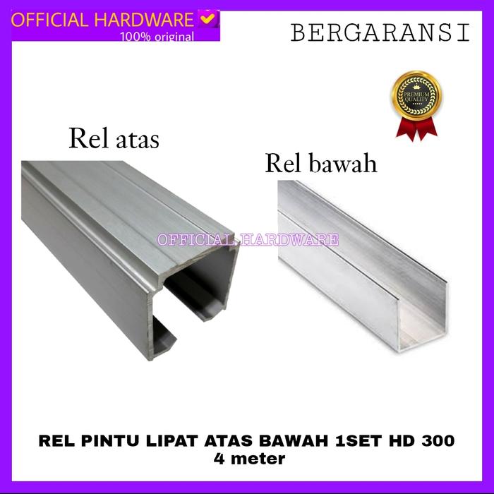 Jual rel pintu lipat atas bawah 4meter rel pintu folding gate 4m ...