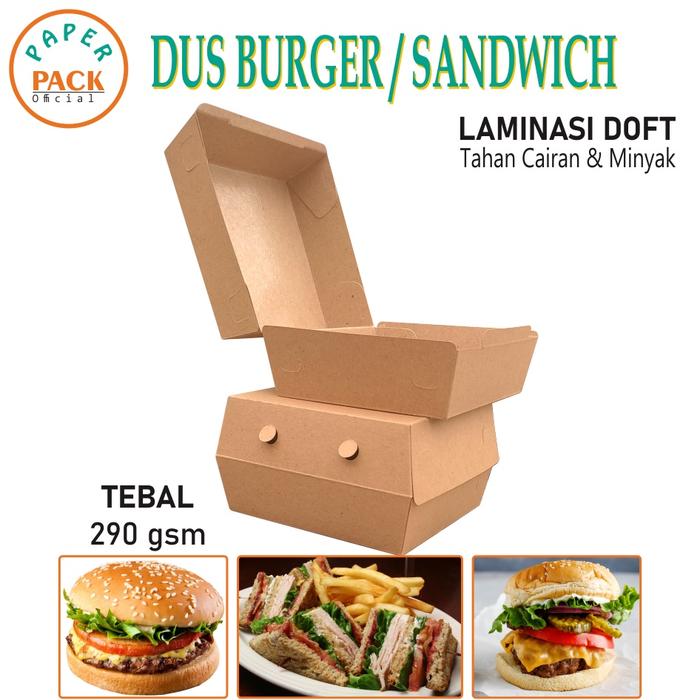 Jual DUS SANDWICH/DUS BURGER/AYAM/TAHU CRISPY/DUS MAKANAN/AYAM GEPREK ...