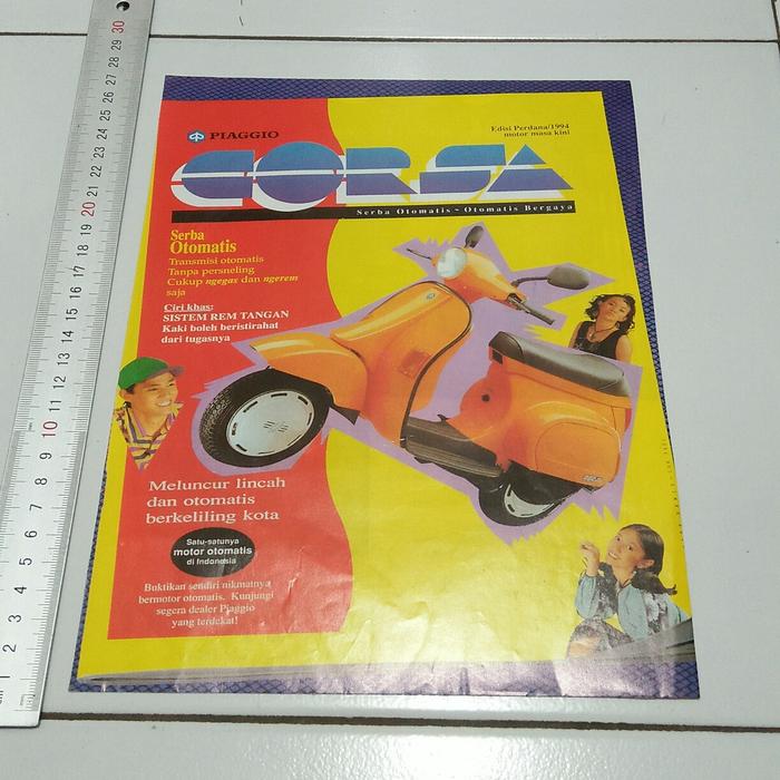 Jual Iklan jadul piaggio corsa vespa matic th 90an original iklan ...