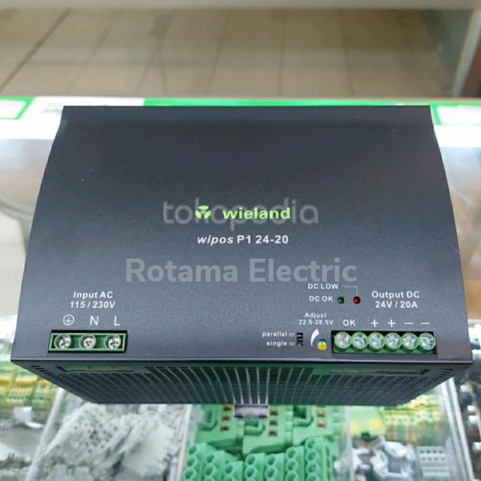 Jual POWER SUPPLY UNIT 24VDC 20A WIPOS P1 24-20 MODEL PHOENIX 2866776 ...
