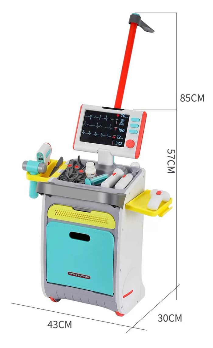 Jual Drtr02 Mainan Dokter Trolley Ronsen Mesin Usg Medical Doctor Kado ...