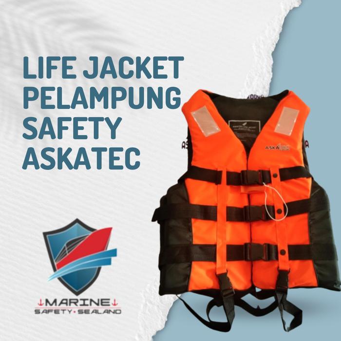 Jual Life Jacket Pelampung Safety Orange ASKATEC READY STOCK BATAM ...