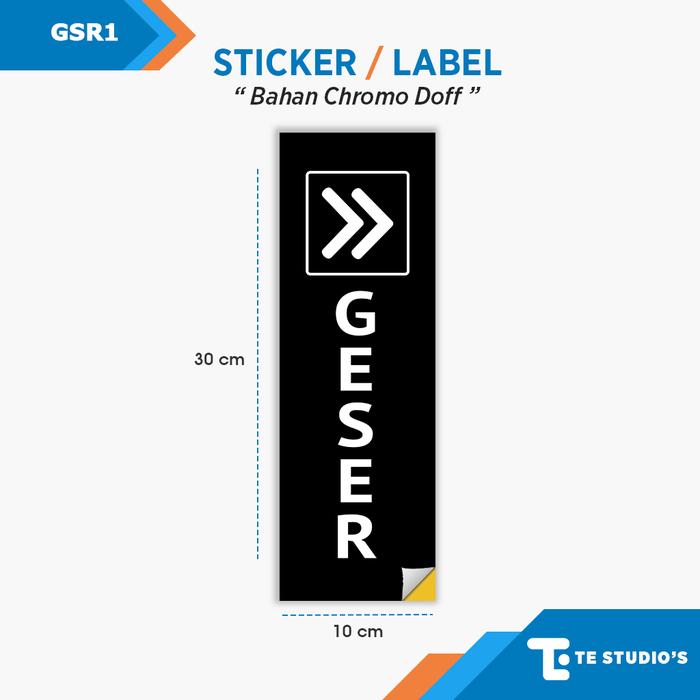 Promo Stiker Geser Pintu Rambu Tanda Sign Door Sticker Wall Sign Caffe ...