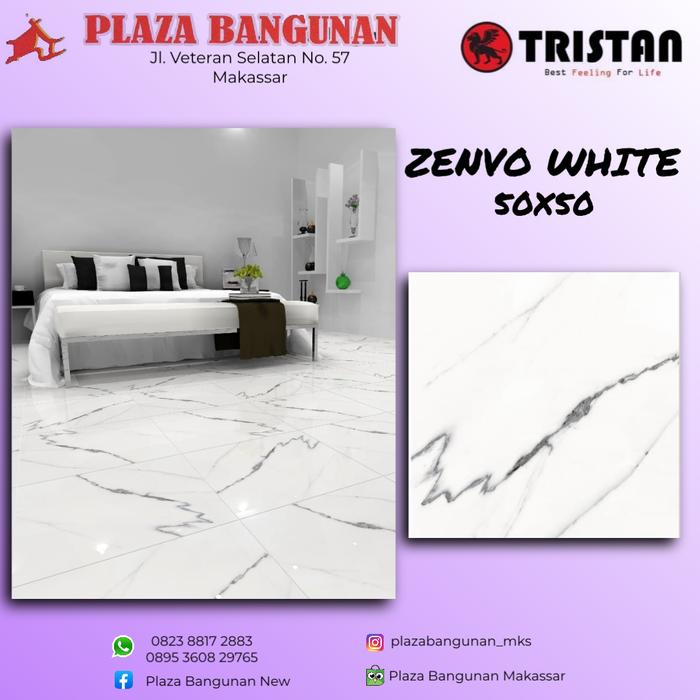 Jual TRISTAN 50X50 ZENVO WHITE - Kota Makassar - Plaza Bangunan ...