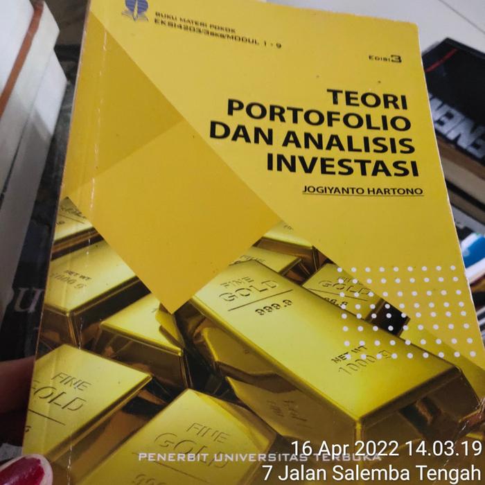 Jual Buku TEORI PORFOLIO DAN ANALISIS INVESTASI JOGIYANTO HARTONO UTE - Jakarta Pusat - Toko ...