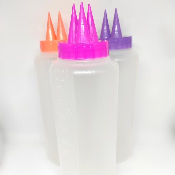 Jual Botol Plastik Saos/Mayo/Sambal/Coklat 3 Lubang 1.000 ml - Kota ...