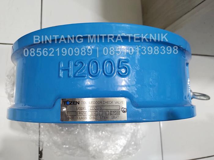 Jual WAFER CHECK VALVE TOZEN / DOUBLEDOOR CHECK VALVE TOZEN DN200 8 ...
