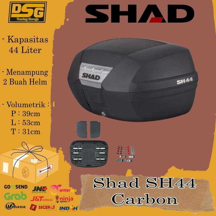 Jual Box Motor Box Shad SH44 Box Touring Shad SH 44 Carbon - Kota ...