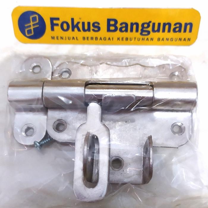 Jual Grendel Door Bolt / Gerendel Overval Kunci Pintu Gembok 2,5 Inci ...