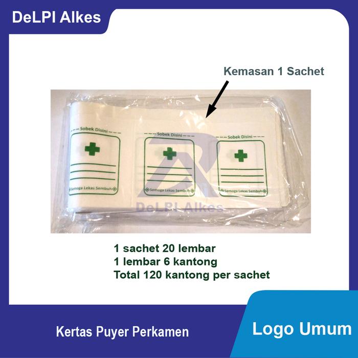 Jual Kertas Puyer Perkamen Bungkus Obat Logo Kesehatan Umum - PACK ...