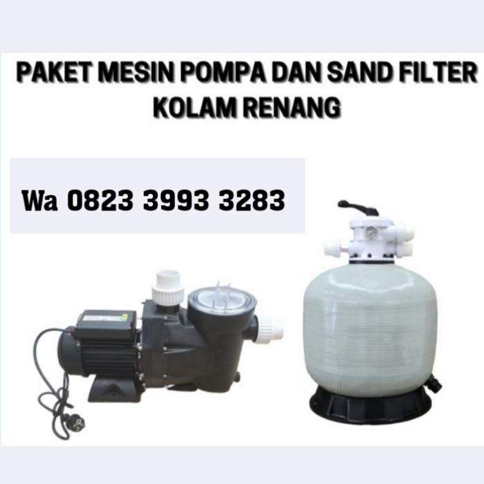 Jual PAKET SAND FILTER KOLAM RENANG 16" + POMPA 1/2HP VENEZIA EMAUX ...