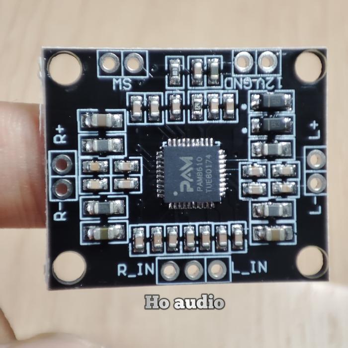 Jual kit power amplifier class d pam8610 stereo ampli mini 12 volt pam ...