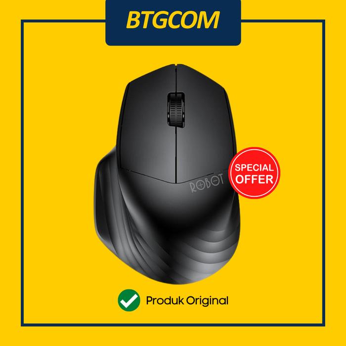 Jual ROBOT M350 BLACK BLUETOOTH+2.4G MULTI DEVICE SILENT WIRELESS MOUSE ...