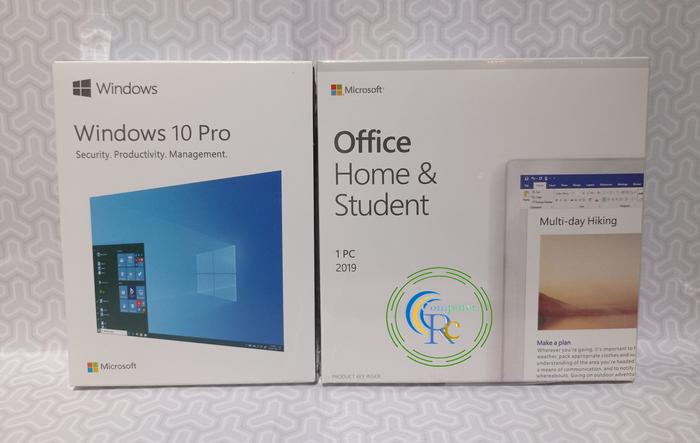 Jual Paket Windows 10 Pro FPP BOX & Ms. Office 2019 Home & Student BOX ...