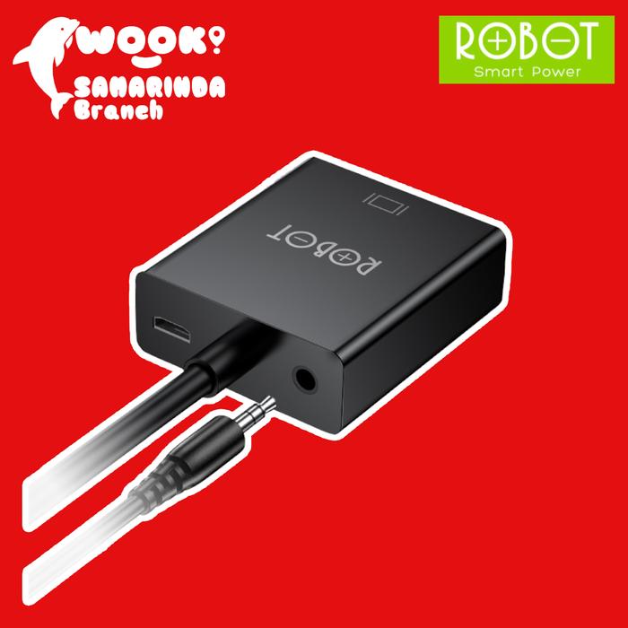 Jual ROBOT RHV20 HDMI TO VGA Adapter Laptop/PC 1080P Original - Kota ...