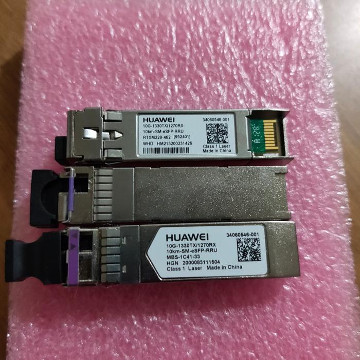Jual Huawei SFP+ 10G 10km Single Core-SM-bidi harga 1 pcs only warna ...
