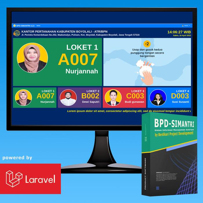 Jual Source Code dan Aplikasi Antrian Berbasis Web Menggunakan Laravel - Kab. Boyolali - Ahyas ...