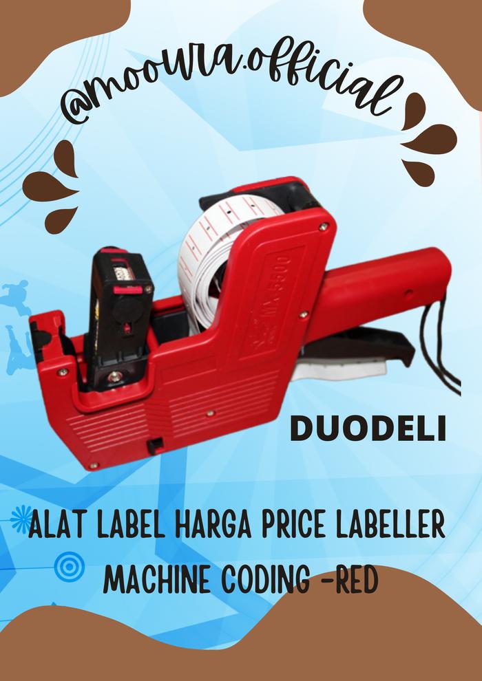 Jual ALAT LABEL HARGA BAJU NAMA ANGKA DAN HURUF 2 BARIS LINES TINTA ...