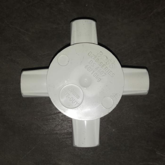 Jual Boss Cross Dust 20mm/T Dus 20mm Cabang 4/Tee Dus Cabang 4 ...