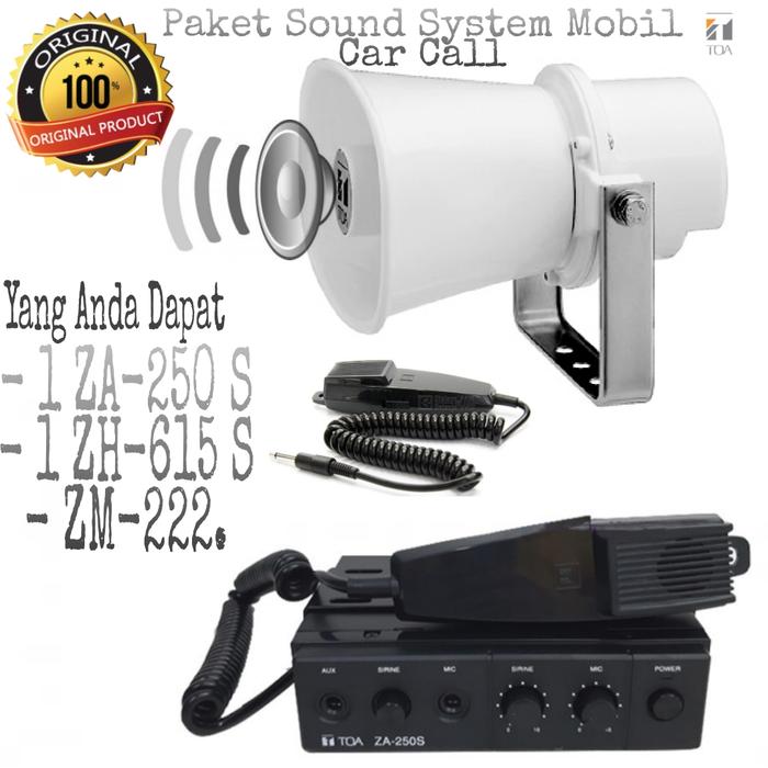 Jual Paket Sound System Speaker Toa Paket Sound Mobil Car Call Original ...