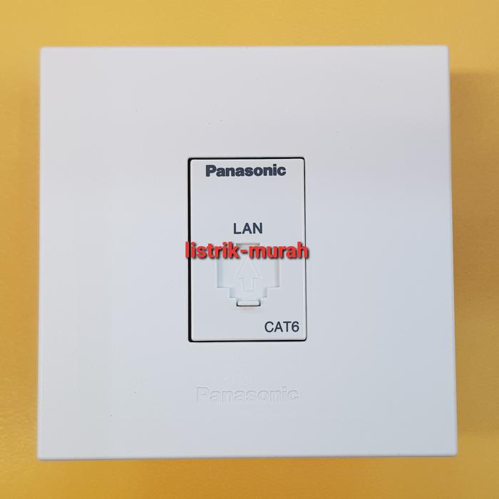 Jual Panasonic Outlet Data Cat6 RJ45 WESJ78019W WEJ24886 Putih Style E ...