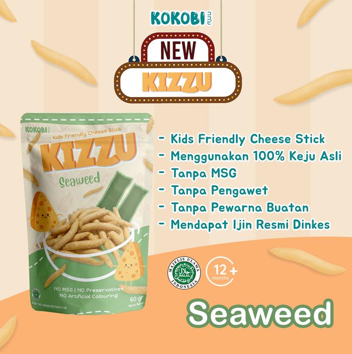 Jual Kokobi KIZZU - Seaweed (Kids Cheese Stick - Stik Keju Snack Anak ...