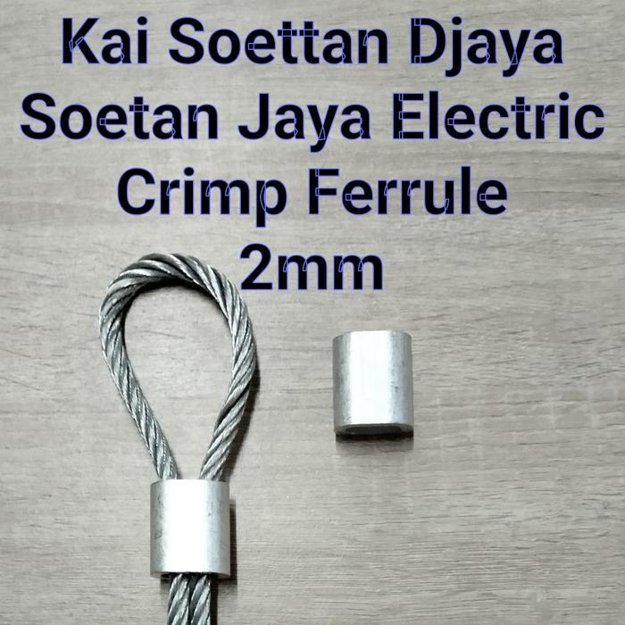 Jual crimp ferrule 2mm / skun ferrule 2mm / ferrule 2mm aluminium ...