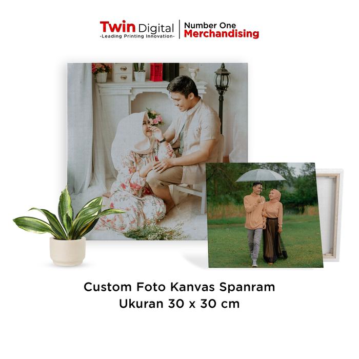Jual Custom Cetak Foto Prewedding Canvas Spanram + Frame - Spanram ...