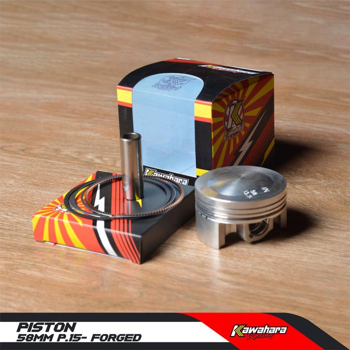 Jual Seher / Piston 58 mm Pin 15 Boreup Mio Kawahara FORGED - Kota ...