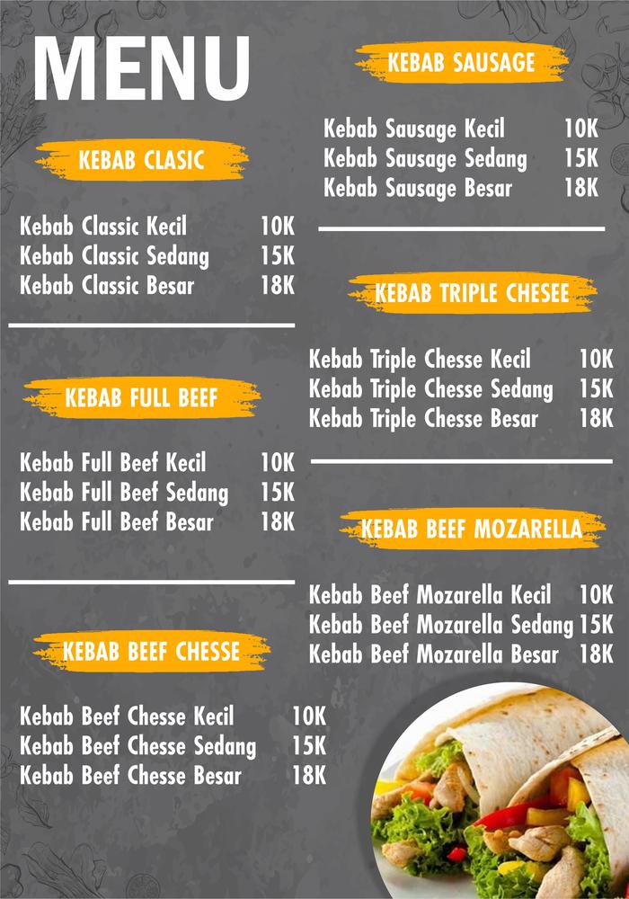 Jual Cetak Menu ukuran a4 - 20x30 kertas Tebal - Menu 11 - Kab. Malang ...
