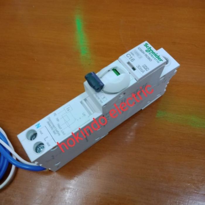 Jual RCBO SCHNEIDER ACTI9 IC60H 16A 1P+N A9D11816 30MA - Jakarta Pusat - HOKINDO ELECTRIC ...