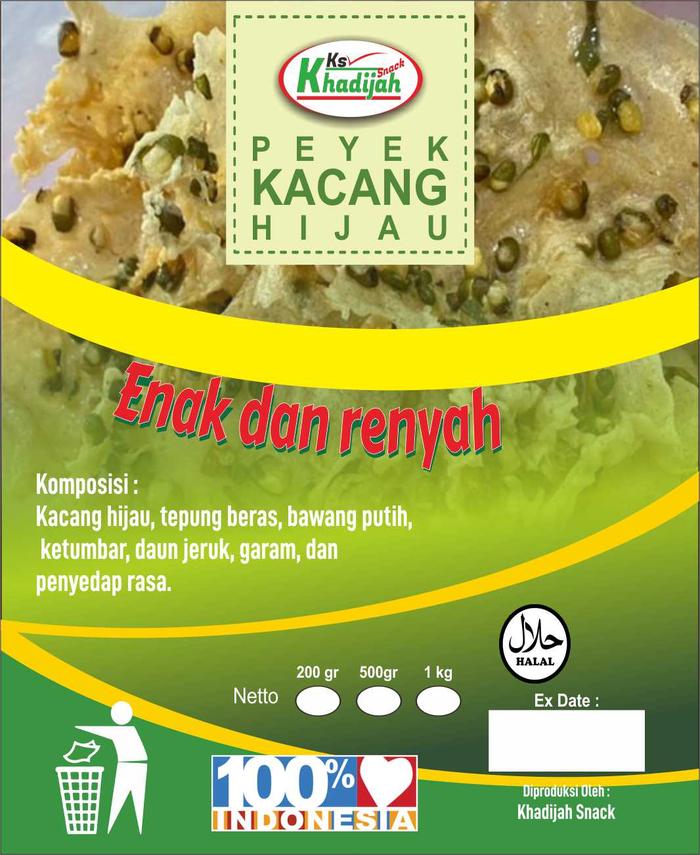 Jual STIKER PEYEK KACANG HIJAU 7,5 X 9 CM - Kota Tangerang Selatan - De ...