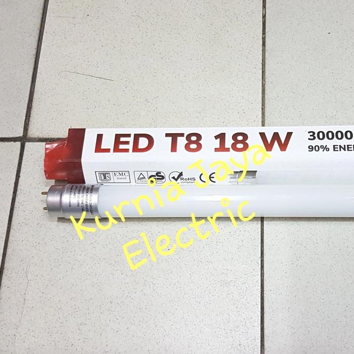 Jual ECOVA Lampu TL LED Tube Light Neon T8 18W Putih 120CM 6500K - Jakarta Barat - Kurnia Jaya ...